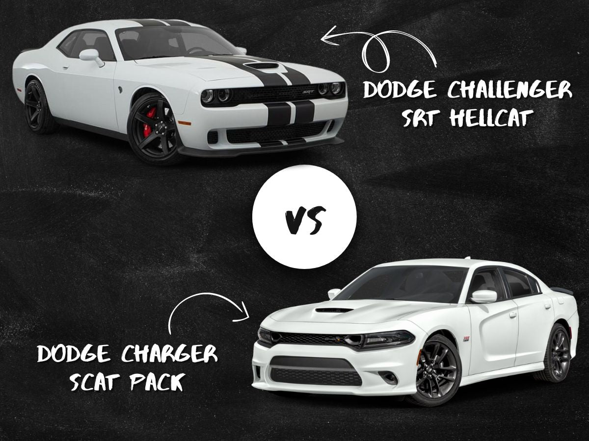 Dodge Charger Scat Pack vs Dodge Challenger SRT Hellcat: Which High-Pe