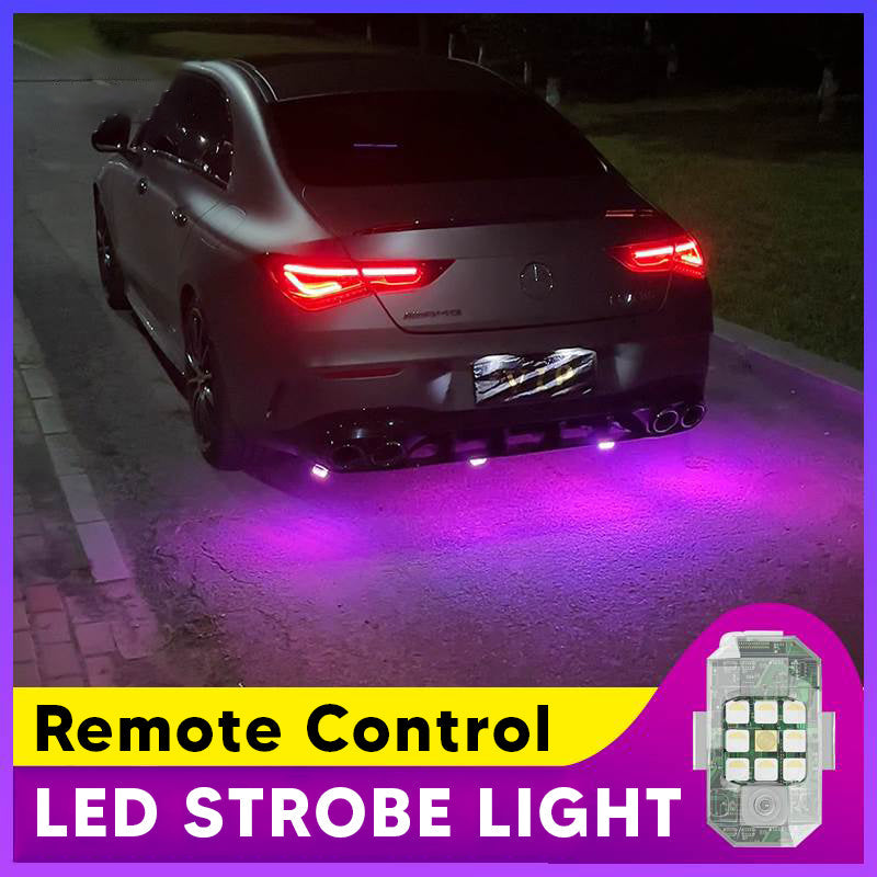 Waterproof Anti-collision 7 Colors Rechargeable Car LED Strobe Light w